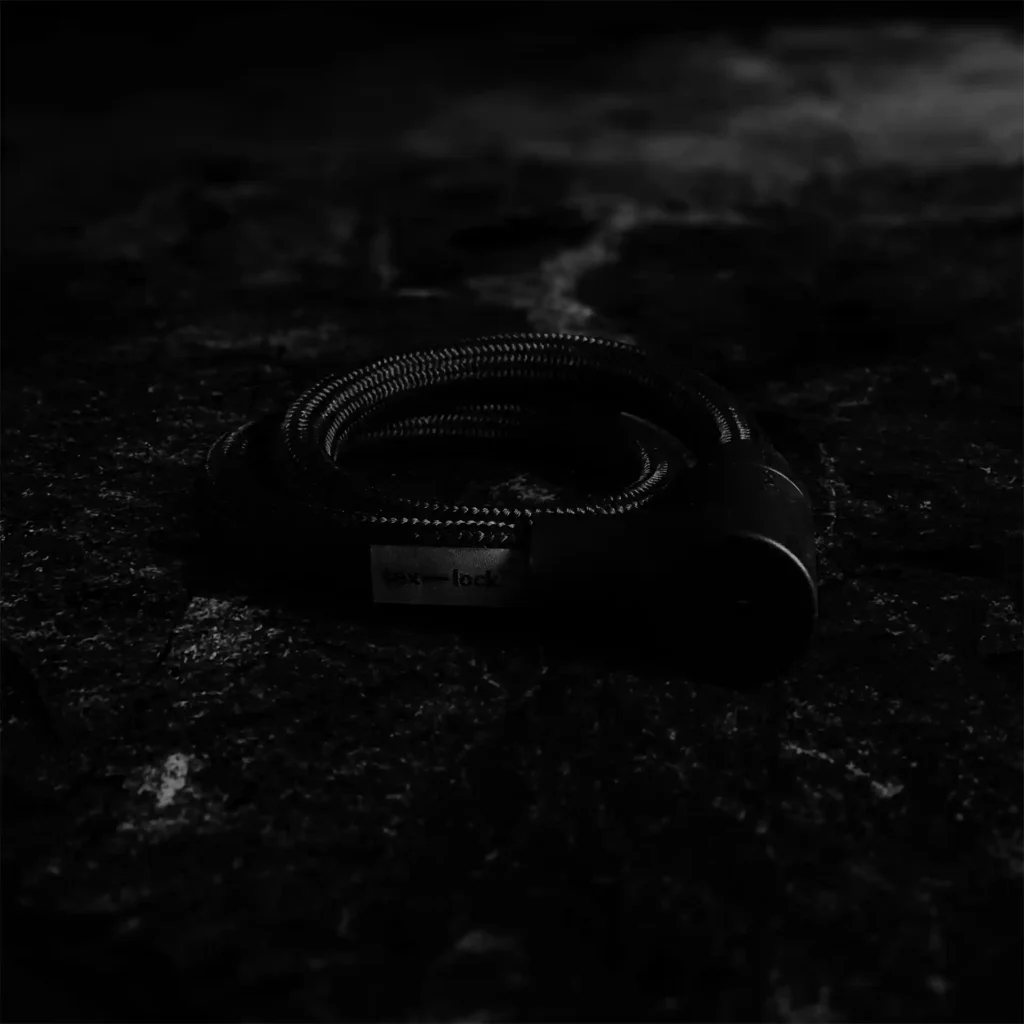 The black bike lock tex–lock onyx black | tex–lock